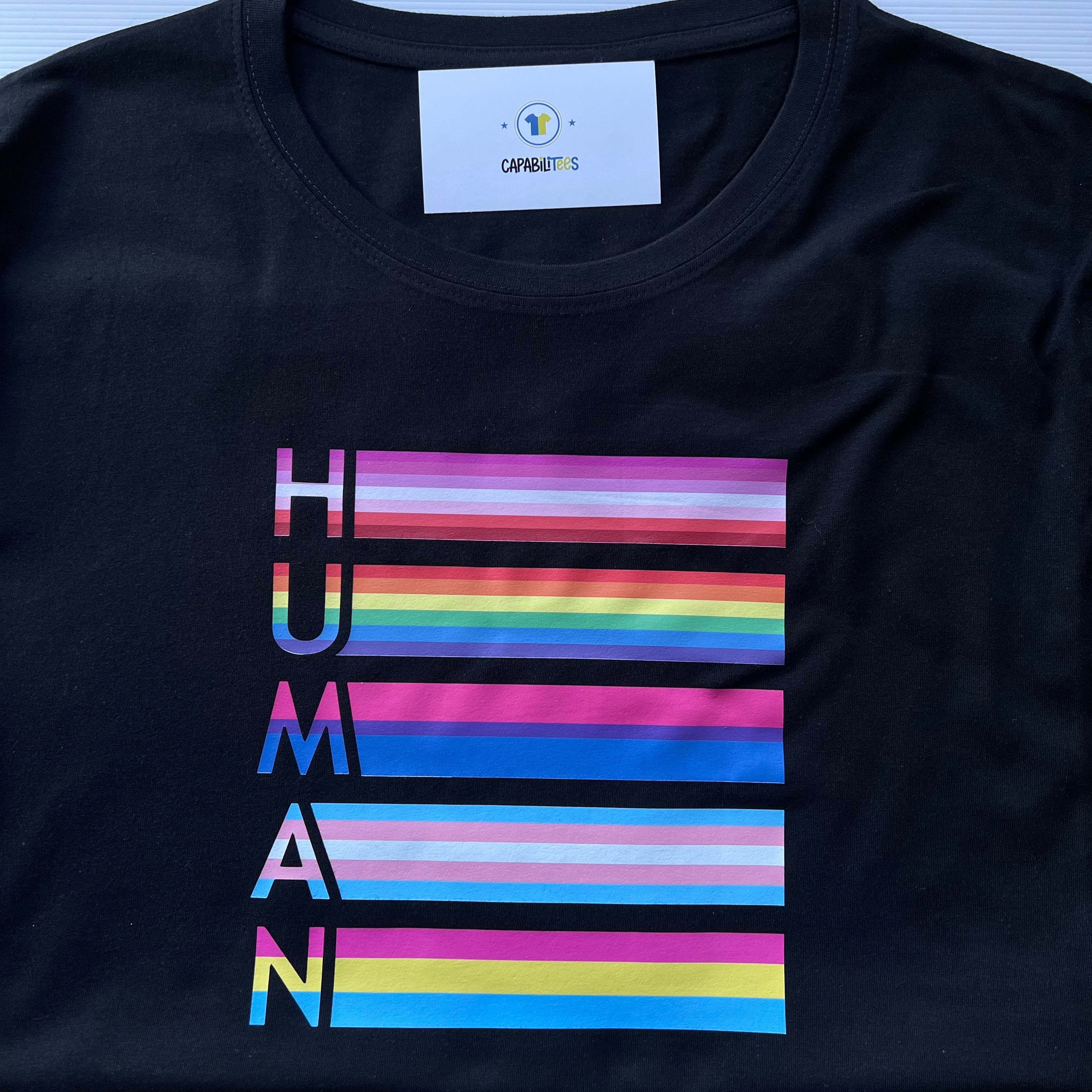 Human Pride Flags Tee – CapabiliTees